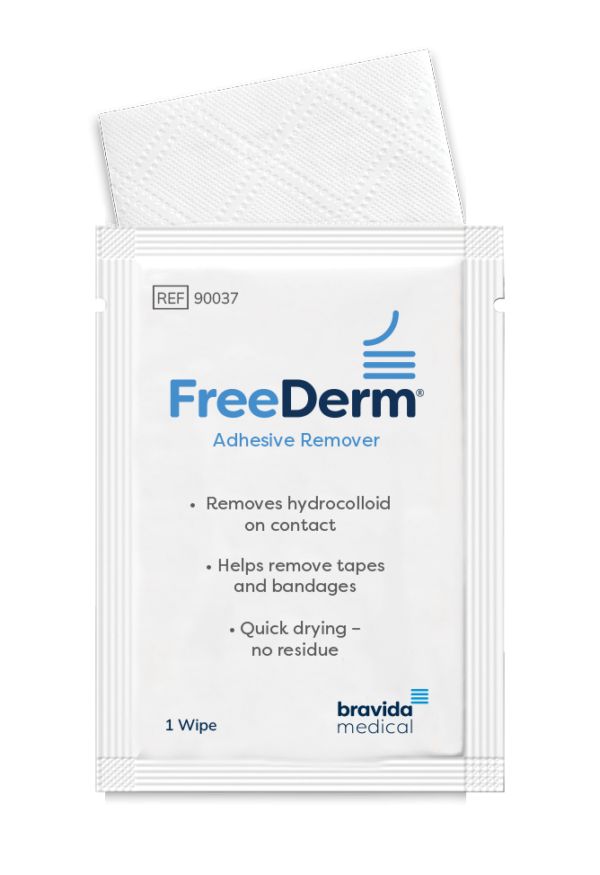 FreeDerm® Adhesive Remover Wipe - Bravida Medical